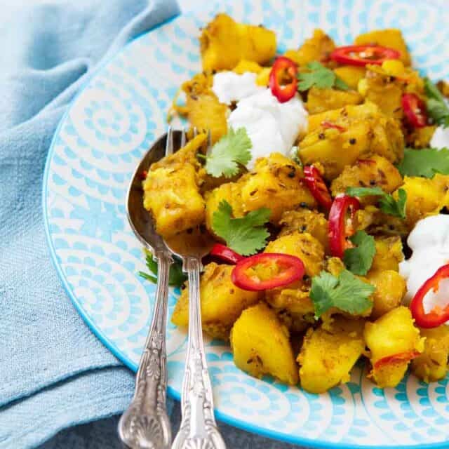 Bombay Aloo - Fried Potatoes Recipe Which Includes A Dry Indian Spice Mix