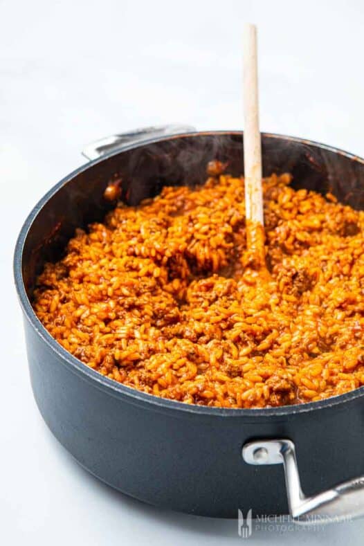 Beef Risotto - A Rich And Hearty Beef Mince Risotto Recipe | Greedy Gourmet