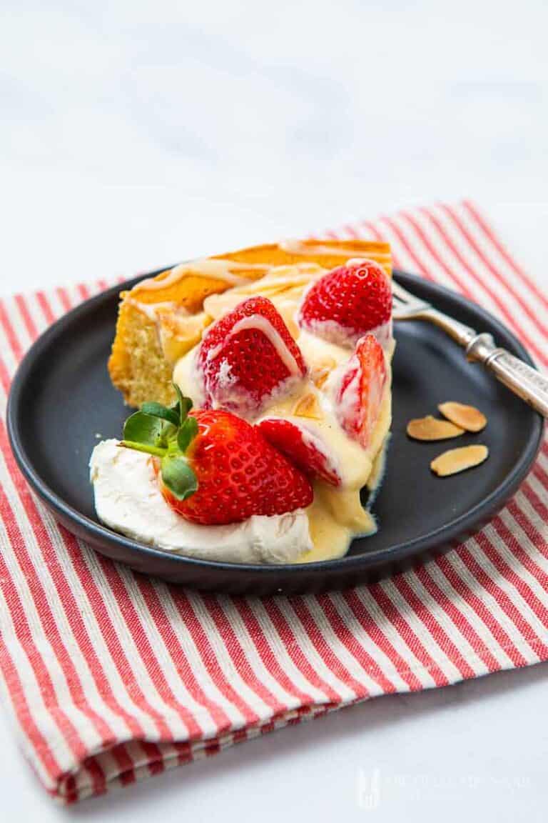 Strawberry Flan - A Vibrant, Fresh & Beautiful Flan Recipe | Greedy Gourmet