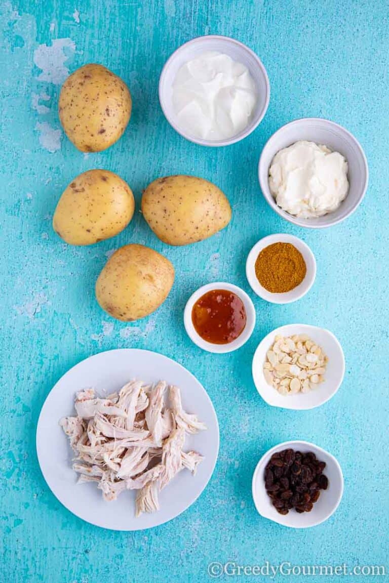 Coronation Chicken Jacket Potato | Greedy Gourmet