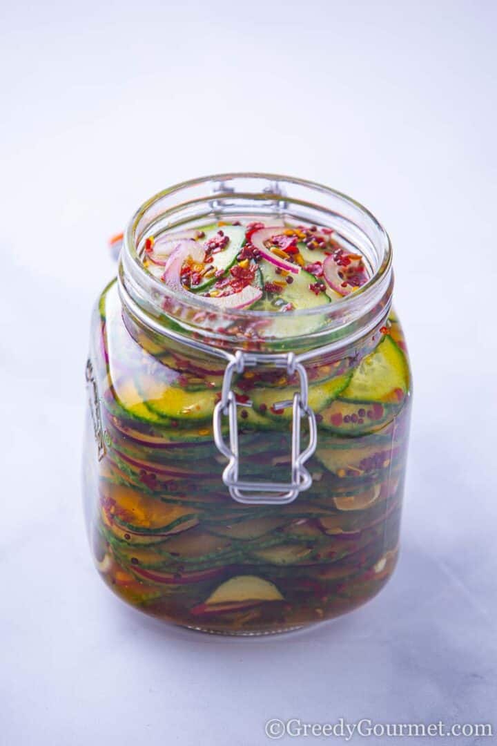 Pickled Cucumber - A Quick And Easy Recipe! | Greedy Gourmet