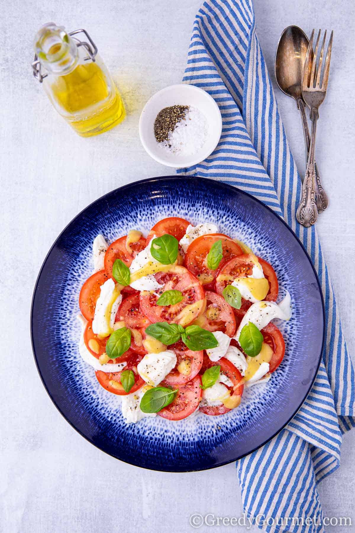 Caprese Salad - A Classic Italian Starter | Greedy Gourmet