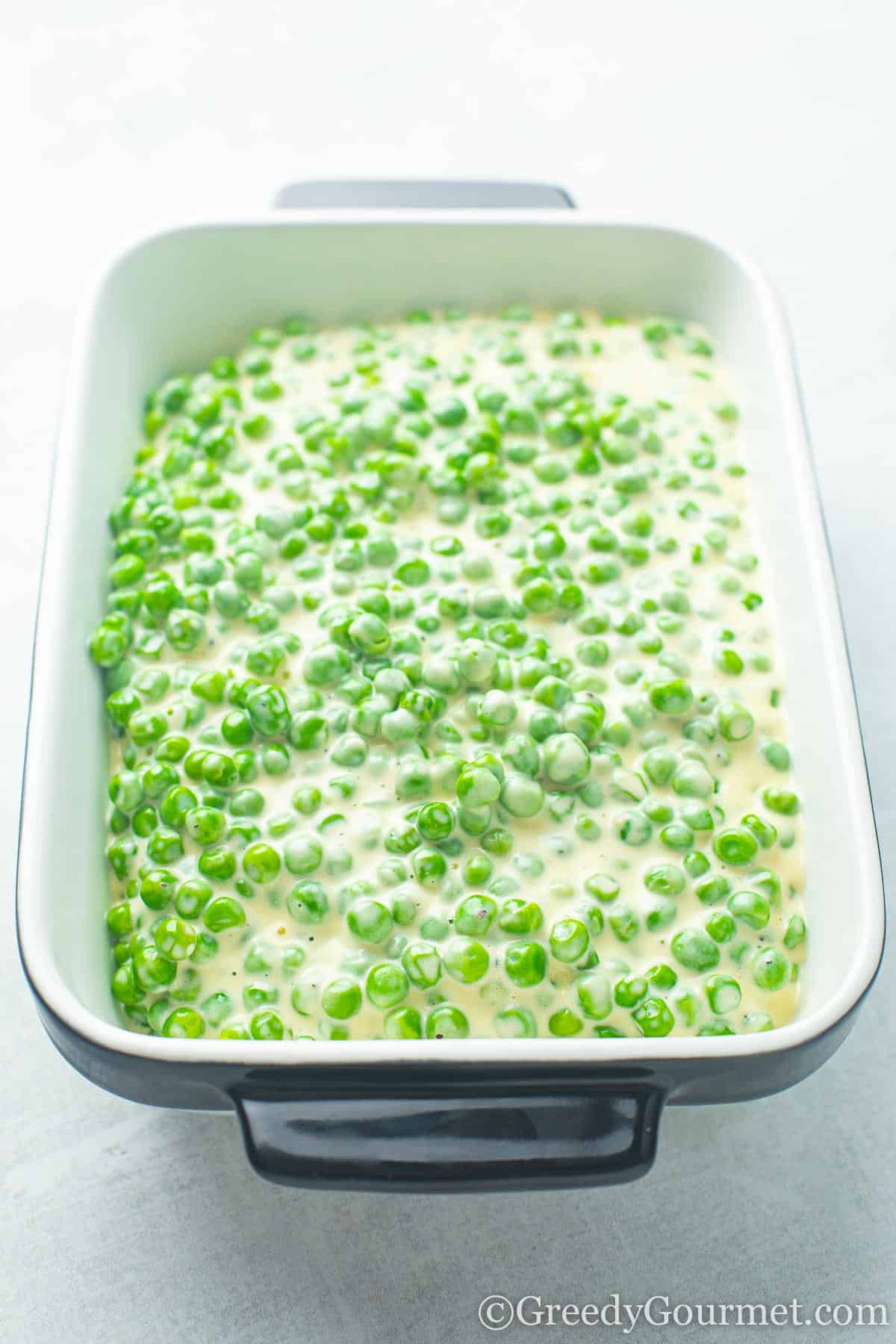Cheesy Peas - A Quick And Easy Side Dish | Greedy Gourmet