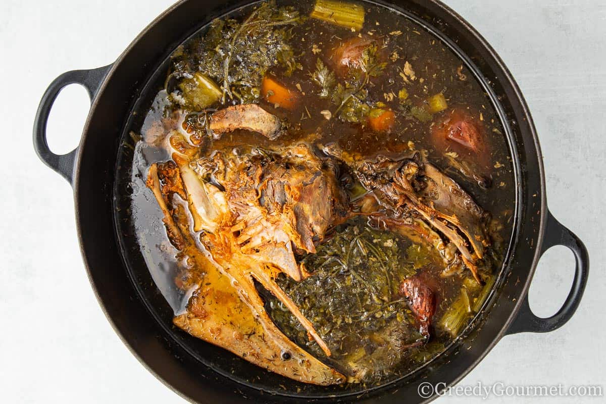 Turkey Stock - Great For Leftover Recipes | Greedy Gourmet