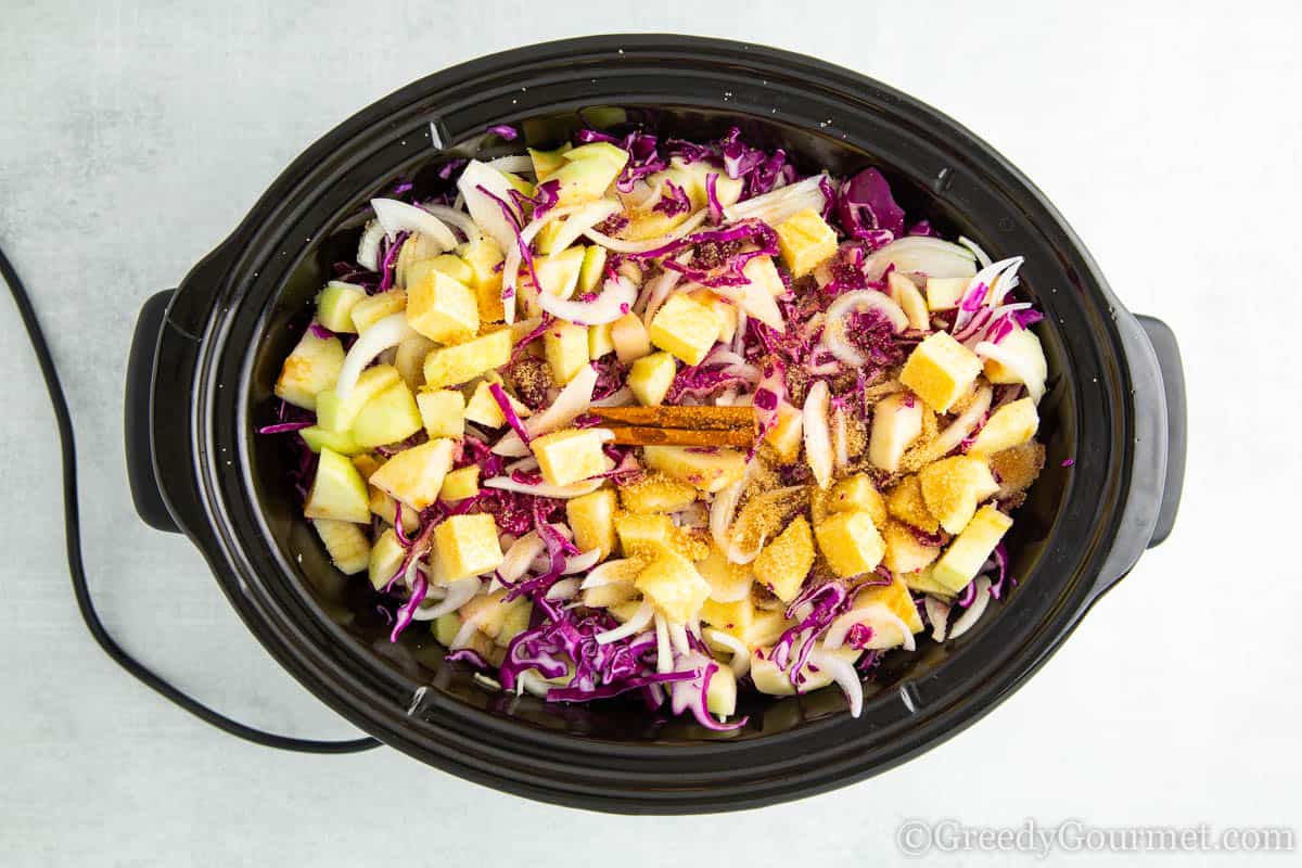 Slow Cooker Red Cabbage | Greedy Gourmet