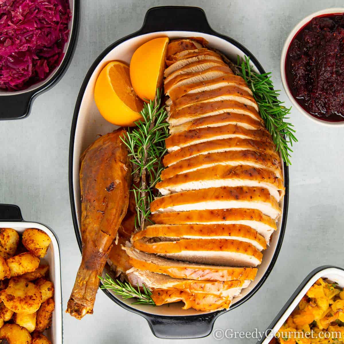 Whole Roast Turkey: A Christmas Recipe | Greedy Gourmet