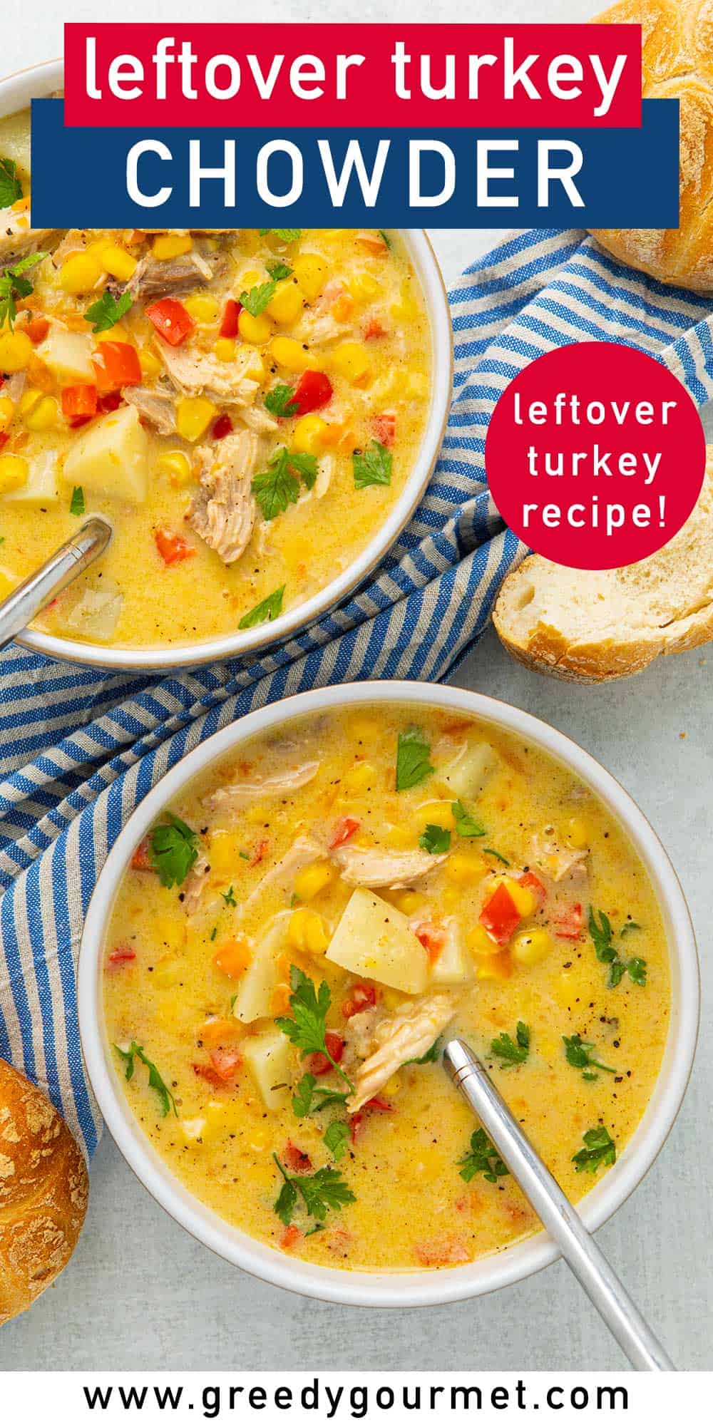 Leftover Turkey Chowder - A Leftover Recipe | Greedy Gourmet