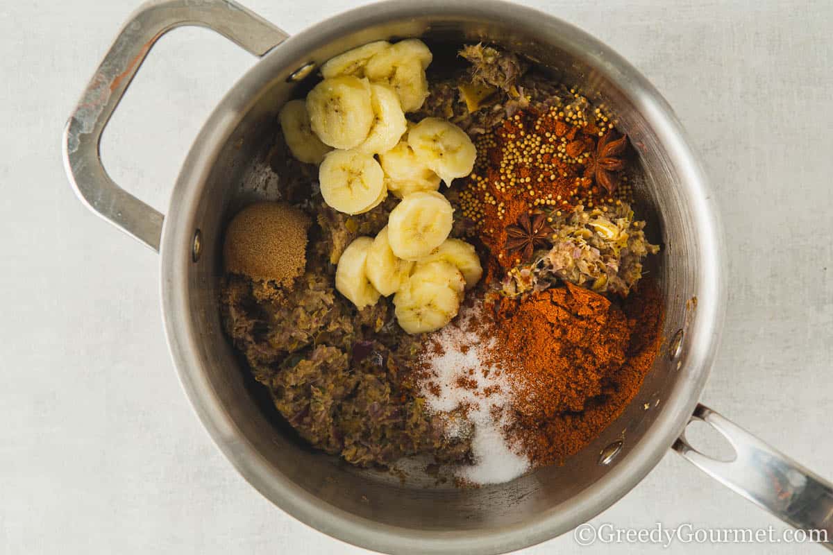 Banana Peel Chutney | Greedy Gourmet