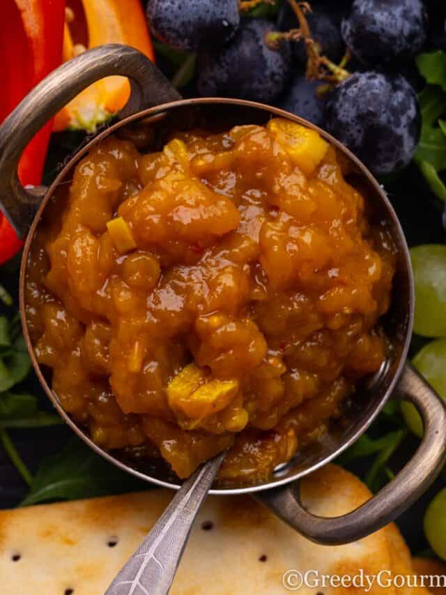 Courgette Chutney - Perfect With Cheese | Greedy Gourmet