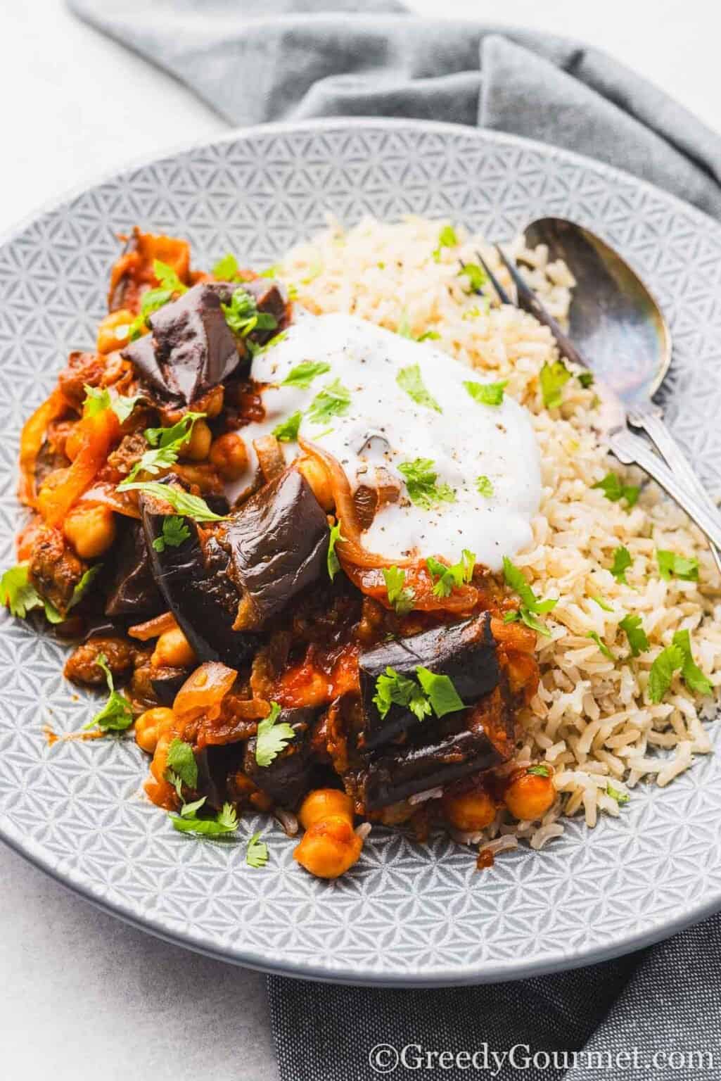 Persian Eggplant Stew | Greedy Gourmet